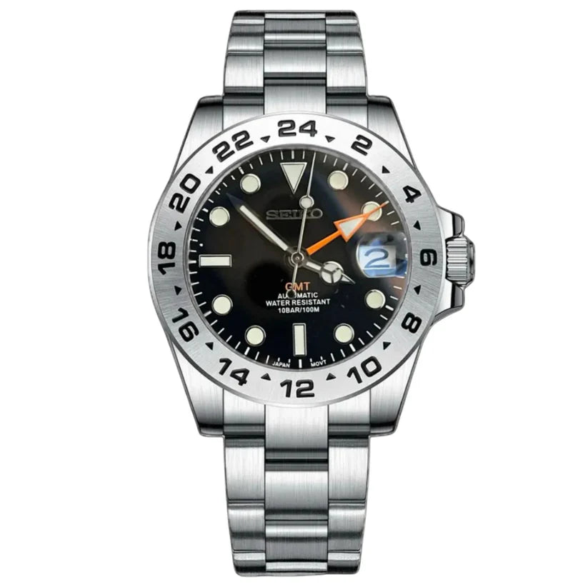 GMT MOD - EXPLORER BLACK – LORO WATCHES